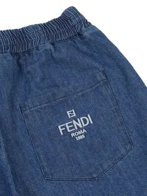 FENDI JR Light Denim Pantalone