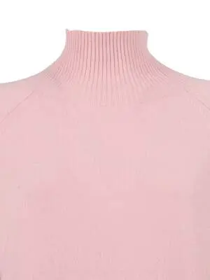 KANGRA Cratere Collar Raglan Sleeve Top With Slits - Red
