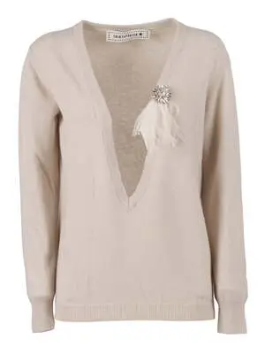SHIRTAPORTER Knit Top With Embellishment