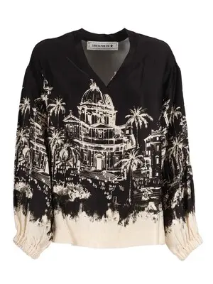 SHIRTAPORTER Casacca Top - Red