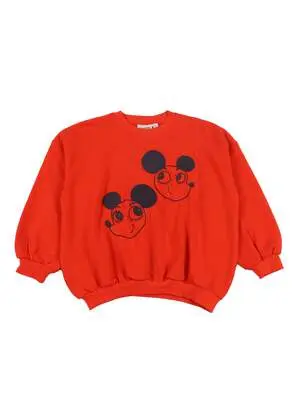 MINI RODINI Embroidered Sweatshirt - Red