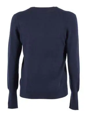 BALLANTYNE Round Neck Pullover - Blu