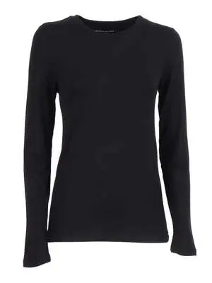 Majestic Filatures Ally Col Rond M. Longues Top - Red