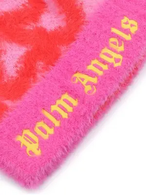 Palm Angels Spray Hearts Knit Beanie