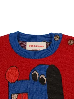 BOBO CHOSES Doggy Mate Jacquard Jumper