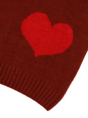 BOBO CHOSES Jacquard Turtleneck Jumper - Red
