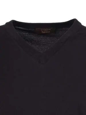 SLOWEAR V Neck Knit Top - Blu