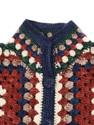 MISHA & PUFF Crochet Big Square Jacket
