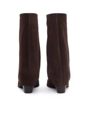 SERGIO LEVANTESI Tronchetto Prima56 Soft Ebano Ankle Boots - Red