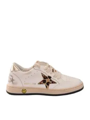 GOLDEN GOOSE Ball Star Leather Sneakers - White