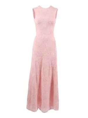 ROTATE BY BIRGER CHRISTENSEN Mesh Maxi Dress - Red