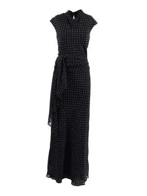 ROTATE BY BIRGER CHRISTENSEN Long Dress With Tie