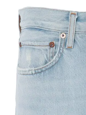 AGOLDE 90's Crop Mid Rise Loose Fit Jeans - Blu