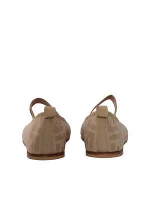 FENDI JR Light Ballerinas With Logo