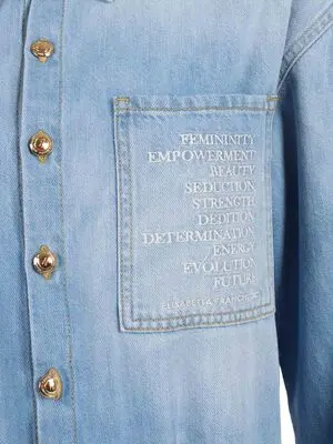 Elisabetta Franchi Denim Jumpsuit - Blu