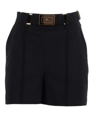 Elisabetta Franchi Short With Belt - Red