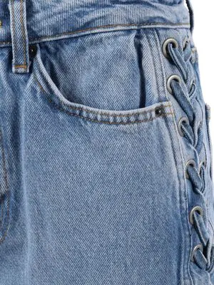 ROTATE BY BIRGER CHRISTENSEN Twisted Lacing Jeans - Blu