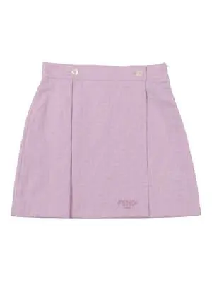 FENDI JR Ff Cotton Jacquard Skirt