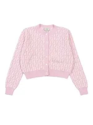 FENDI JR Cardigan In Ff Viscose Knit