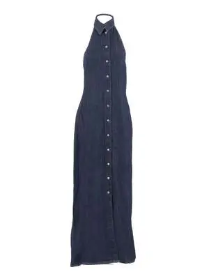 7 FOR ALL MANKIND Halter Long Shirt Dress