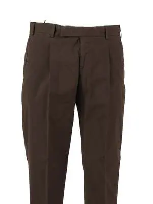 PT TORINO Pleated Trousers With Turn Up Hem