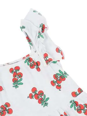 BOBO CHOSES Ruffled Dress With Tomato Print