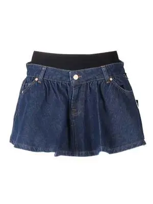 7 For All Mankind Banded Mini Skirt
