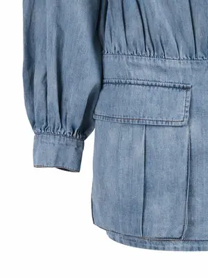 7 For All Mankind Utility Mini Dress - Blu