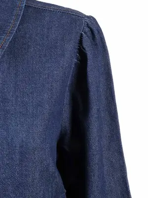 7 For All Mankind Puff Sleeves Halona Shirt - Blu