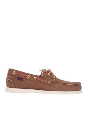 SEBAGO Docksides Portland Nubuck Moccasin - Red