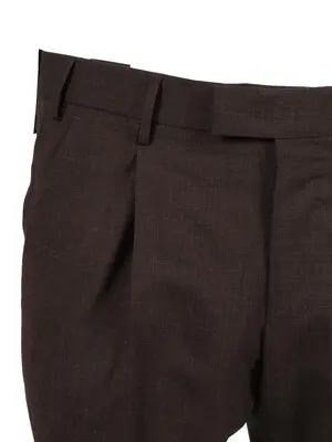 PT TORINO Pleated Trousers With Flap Pockets And Turn Up - Red