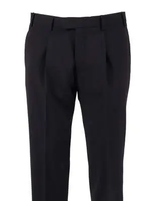 PT TORINO Pleated Trousers With Flap Pockets - Blu