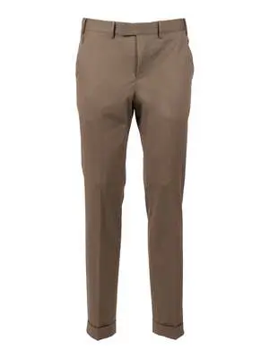 PT TORINO Trousers With Diagonal And Flap Pockets - Green