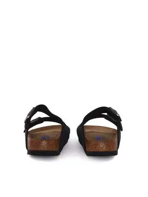 BIRKENSTOCK Arizona Sfb Nubuck Leather Sandals - Red