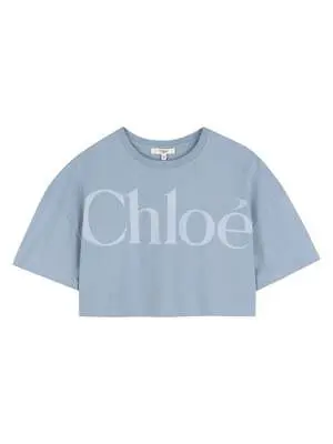 Chloé Cotton T-shirt - Blue