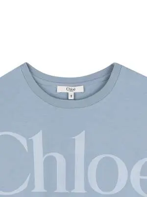Chloé Cotton T-shirt - Blue