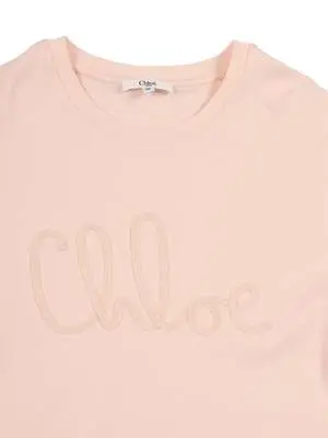 Chloé T-shirt In Organic Cotton Interlock - Red