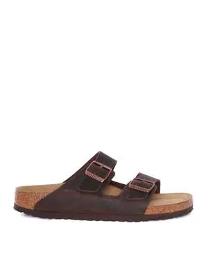 BIRKENSTOCK Arizona Sfb Habana Oiled Leather Sandal - Red
