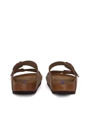 BIRKENSTOCK Arizona Sfb Oiled Leather Sandals - Red