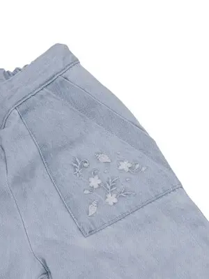 Chloé Floral Embroidered Denim Pant