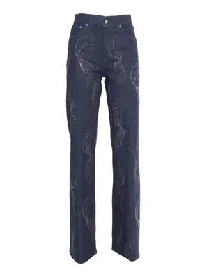 DONDUP Pantalone Amber Strass - Blu