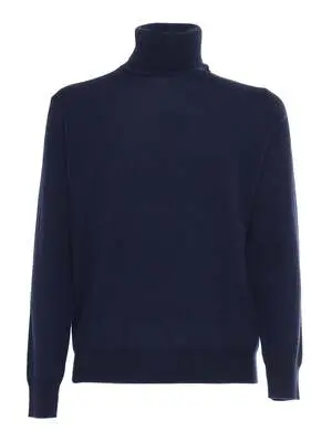 KANGRA Fine Knit Turtleneck - Blu