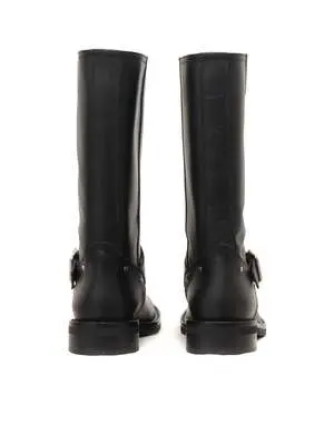 VIA ROMA 15 Buckled Biker Boots