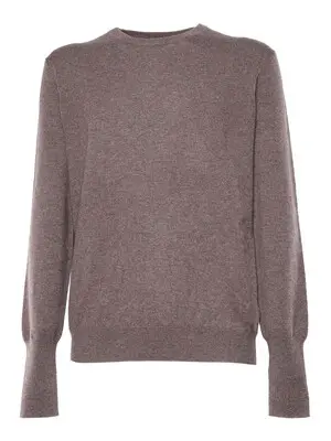 BALLANTYNE Round Neck Pullover - Red