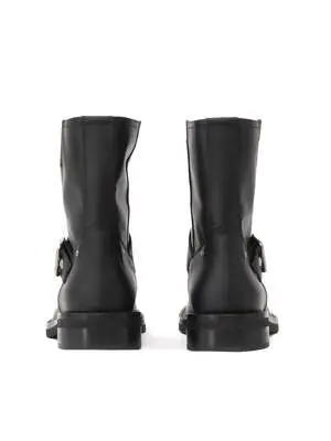 VIA ROMA 15 Biker Boots With Buckle Detail