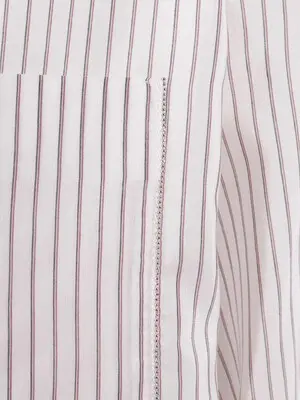 Peserico Striped Button-down Shirt - Red
