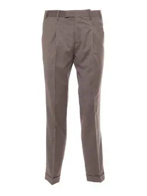 PT TORINO Pleated Trousers - Red