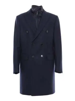 FAY Double-breasted Coat With Vest