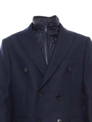FAY Double-breasted Coat With Vest
