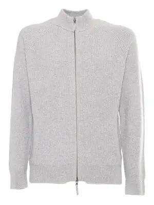BALLANTYNE T-neck Full Zip Cardigan - Other